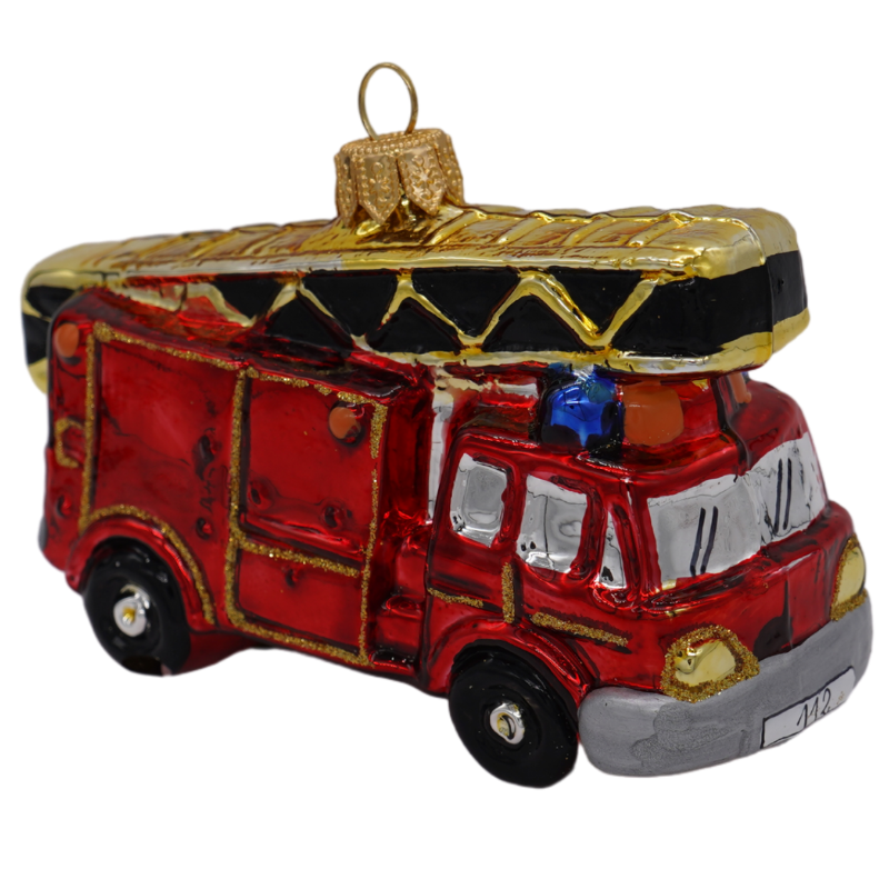 106248-Christmas-Ornament-Fire-Truck-Side-1 | English Gardens
