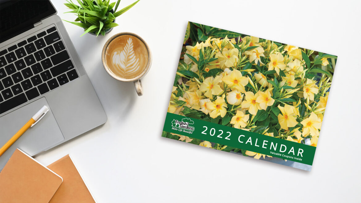 2022 Calendar Home Page Banner | English Gardens
