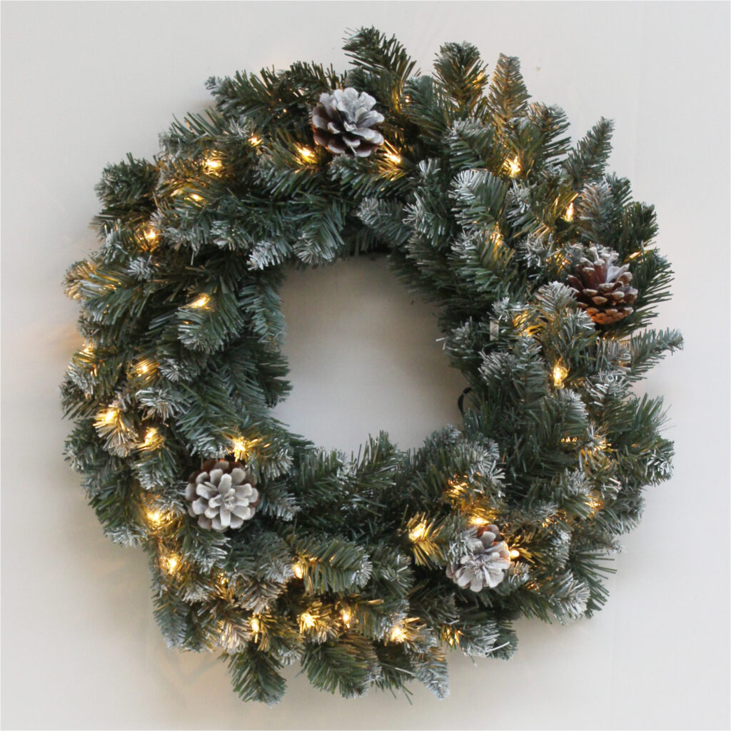 Get Royal Majestic Fir Artificial Christmas Wreath Pre-lit with ...